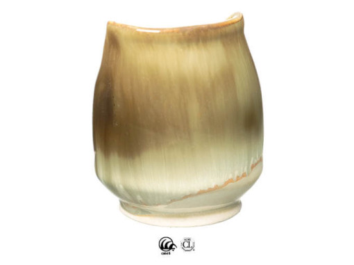 PC-09 Vintage Gold over PCF-18 Honeydew | AMACO Brent